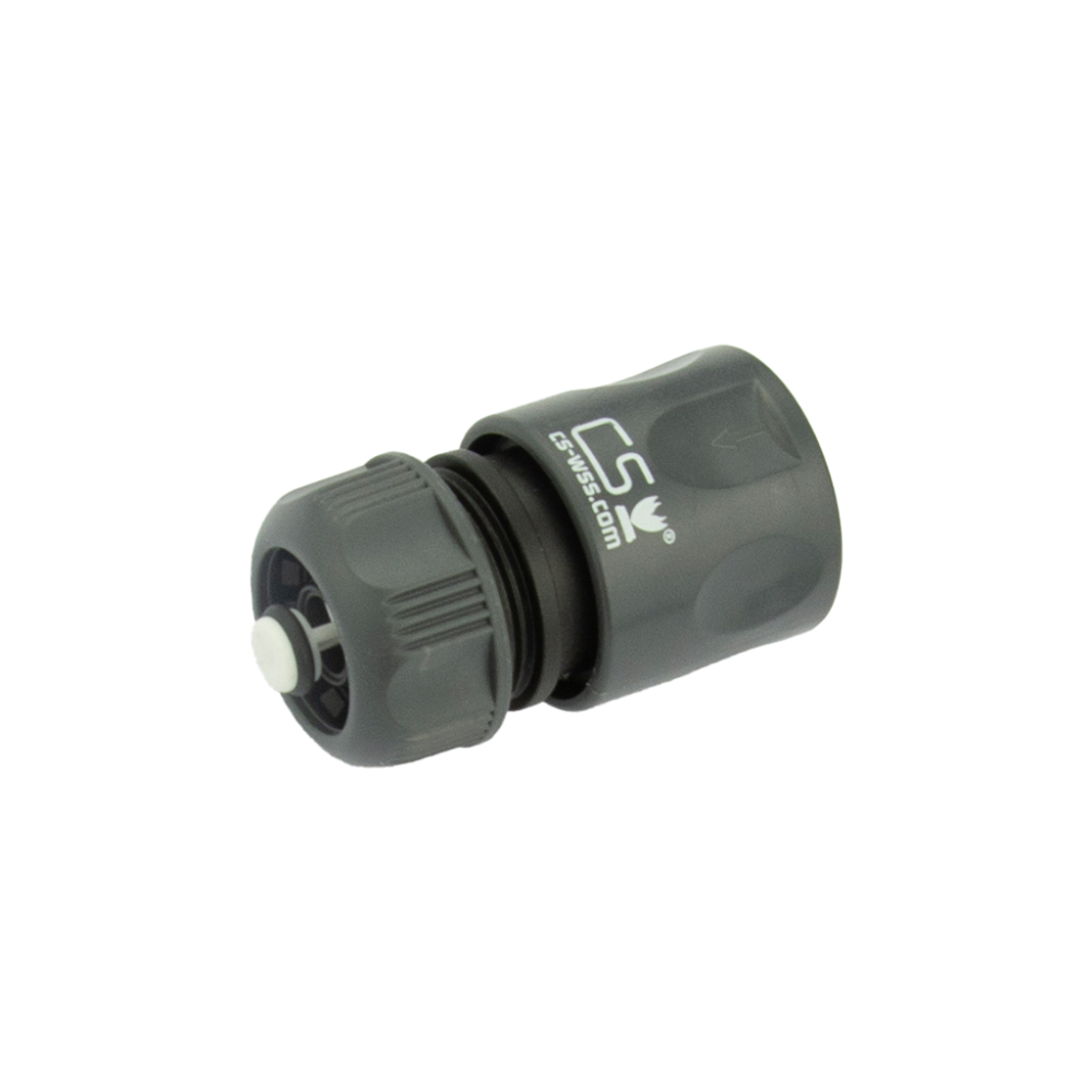 CS Quick Hose Connector 1/2 Inch with Water Stop for CS Soaker Hose P ...